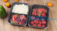 China Food Grade 800ml Disposable PP Plastic Food Container with Lid for Takeaway Salad Bento Lunch Box for sale