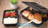 China Food Grade 800ml Disposable PP Plastic Food Container with Lid for Takeaway Salad Bento Lunch Box for sale