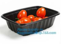 China OEM Custom 2100ml PP 4 Compartment Disposable Plastic Food Container with Lid for sale