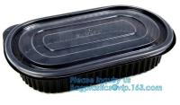 China OEM Custom 2100ml PP 4 Compartment Disposable Plastic Food Container with Lid for sale