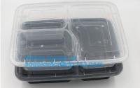 China BPA Free 800ml 2 Compartment Plastic Meal Prep Container Stackable Leakproof Microwave Safe Bento Box for sale