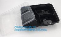 China BPA Free 800ml 2 Compartment Plastic Meal Prep Container Stackable Leakproof Microwave Safe Bento Box for sale
