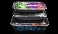 China 800ml Plastic Food Storage Container Set 3PCS Sealed Frozen Crisper Box BPA Free PP for sale