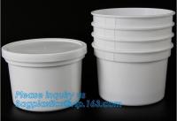 China 800ml PP Round Disposable Plastic Salad Bowl with Lid 12x15.5x5.5cm Food Grade for sale
