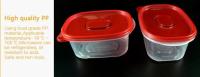 China 800ml Food Grade PP Round Vacuum Food Container with Press Push Lid Fresh Keeping Box for sale