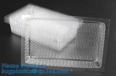 China Disposable Custom PET Blister Food Packaging Tray 800ml Cookie Biscuit Container with Lid for sale