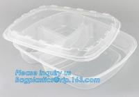 China 800ml Round PP Plastic Food Container Bento Box Microwave Safe Disposable Lunch Box with Lid 12x15.5x5.5cm for sale