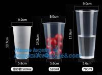 China Wholesale PET PP PLA Plastic Cups 5oz to 24oz with Lids for Cold Drinks and Food Takeout for sale