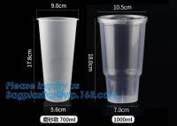China Wholesale PET PP PLA Plastic Cups 5oz to 24oz with Lids for Cold Drinks and Food Takeout for sale