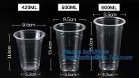China Food Grade 12oz 375ml Transparent PET Disposable Plastic Cup for Cold Drinks Airline Use for sale