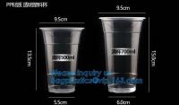 China Food Grade 12oz 375ml Transparent PET Disposable Plastic Cup for Cold Drinks Airline Use for sale