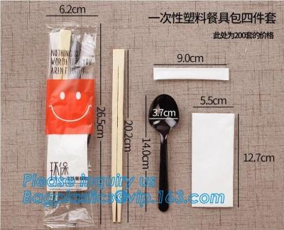 China Disposable Plastic Cutlery Set 16.5cm Fork Knife Spoon PP PS Food Grade 2.5g Each for sale