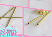 China Reusable Stainless Steel Drinking Straws 6mm Diameter 215mm Length Food Grade 304 Eco Friendly Bulk for sale
