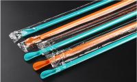 China wholesale biodegradable 100% PLA drinking straw with spoon,eco friendly biodegradable PLA plastic drinking straw package for sale