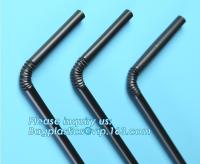 China Eco-Friendly PLA Biodegradable Drinking Straws 6mm x 215mm Straight for Hot Cold Beverages for sale