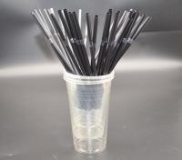 China Bio degradable corn starch PLA plastic straws,Disposable hard black long PLA plastic drinking straw,PLA Plastic Biodegra for sale