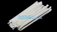 China PLA Biodegradable Drinking Straws 215mm x 6mm Eco Friendly Disposable Cornstarch Straws for sale
