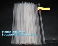 China Eco-friendly biodegradable plastic drinking PLA straw PLA biodegradable disposable heat resistance drinking straw bageas for sale