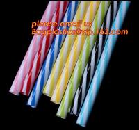 China Biodegradable Polka Dot Paper Straws 197mm x 6mm Individually Wrapped Custom Eco Friendly Drinking Straws for sale