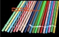 China Biodegradable Polka Dot Paper Straws 197mm x 6mm Individually Wrapped Custom Eco Friendly Drinking Straws for sale