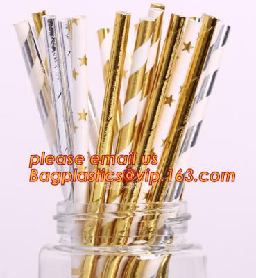 China Biodegradable PLA Paper Straws 197mm x 6mm Eco Friendly Disposable Drinking Straws for Restaurants Parties for sale