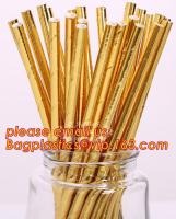 China Biodegradable PLA Paper Straws 197mm x 6mm Eco Friendly Disposable Drinking Straws for Restaurants Parties for sale
