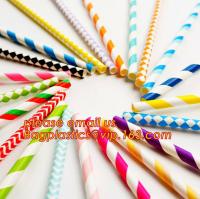 China Wholesale Biodegradable Paper Straws 197mm x 6mm Bulk Eco Friendly Party Drinking Straws for sale
