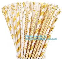 China Wholesale Biodegradable Paper Straws 197mm x 6mm Food Grade Disposable Drinking Straws for sale