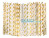 China Wholesale Biodegradable Paper Straws 197mm x 6mm Food Grade Disposable Drinking Straws for sale