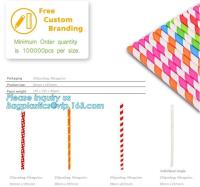 China Biodegradable Paper Drinking Straws 6mm x 197mm Eco Friendly Disposable Straight Straws for sale