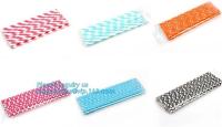 China Biodegradable Paper Drinking Straws 6mm x 197mm Eco Friendly Disposable Straight Straws for sale