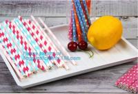 China Biodegradable Paper Drinking Straws 6mm x 197mm Eco Friendly Disposable Straight Straws for sale