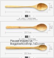 China Eco Friendly Biodegradable Bamboo Cutlery Set 16.5cm Knife Fork Spoon Disposable Natural Utensils for sale