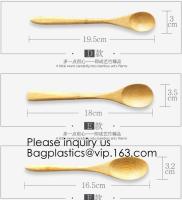 China Eco Friendly Biodegradable Bamboo Cutlery Set 16.5cm Knife Fork Spoon Disposable Natural Utensils for sale