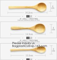 China Eco Friendly Biodegradable Bamboo Cutlery Set 16.5cm Knife Fork Spoon Disposable Natural Utensils for sale