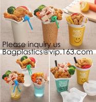 China 300ml PET Snack Tray for 95mm Cups Disposable Injection Molded Cup Holder Food Grade for sale