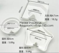 China Disposable 330ml PS Plastic Snack Plate with Cup Holder Flower Shaped Cinema Tray for sale
