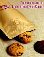 China Custom Biodegradable Kraft Paper Bag with Zipper Eight Side Sealed 100g 250g 500g 1kg Food Grade Eco Friendly for sale