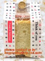 China Custom Kraft Paper Bread Bags 28x30cm Food Grade Greaseproof Snack Packaging for sale