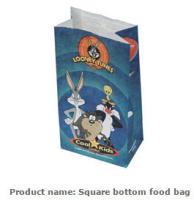 China Custom Kraft Paper Bread Bags with Front Window 50gsm 125x240mm Eco Friendly for sale