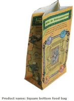 China Custom Kraft Paper Bread Bags with Front Window 50gsm 125x240mm Eco Friendly for sale
