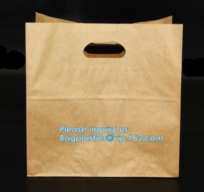China Custom Printed Clear Window Bread Plastic Bag 50gsm Kraft Paper Eco Friendly Food Grade 125x240x70mm for sale