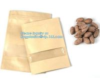 China Custom Kraft Paper Bread Packaging Bags 50gsm Food Grade Gusset Bags for Bakery Cake Baguette for sale
