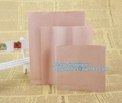 China Food Grade Kraft Paper Bread Bag 50gsm Eco Friendly Custom Size 125x240x70mm for sale