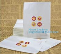 China Custom Printed Kraft Paper Bread Bags 150gsm Eco Friendly Food Takeaway Packaging for sale