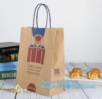 China Custom Printed Kraft Paper Bread Bags 50gsm Biodegradable Stand Up Pouch with Easy Tear Seal for sale