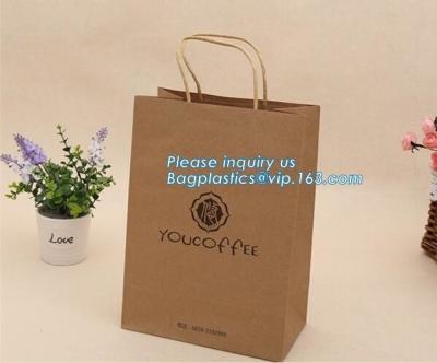 China Food Grade Brown Kraft Paper Bread Bags with Clear Window 50gsm Custom Size for sale