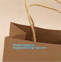China Food Grade Brown Kraft Paper Bread Bags with Clear Window 50gsm Custom Size for sale