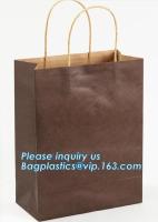 China Wholesale Custom Eco Friendly Kraft Paper Shopping Bags with Handles 100pcs MOQ for sale