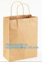 China Wholesale Custom Eco Friendly Kraft Paper Shopping Bags with Handles 100pcs MOQ for sale